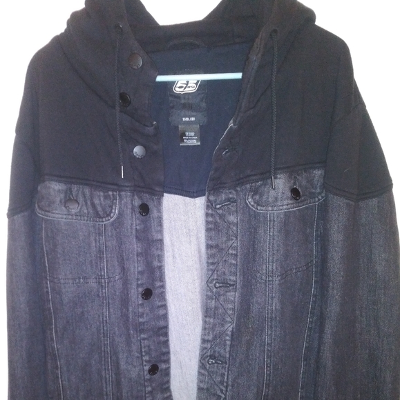 Diesel 55 | Jackets & Coats | Dsl 55 Diesel Mens Black Jean Jacket With ...